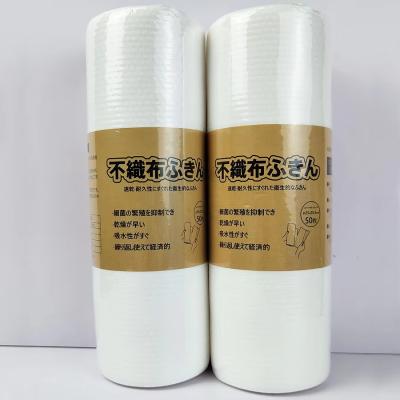 China Wholesale Eco-Friendly Biodegradable Kitchen Paper Towel 60GSM Strong Adsorption 24x25cm Roll for sale