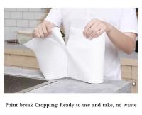 China 60gsm PP+Plup Disposable Spunlace Nonwoven Wipe 25x25cm 50pcs Roll Kitchen Towel for sale