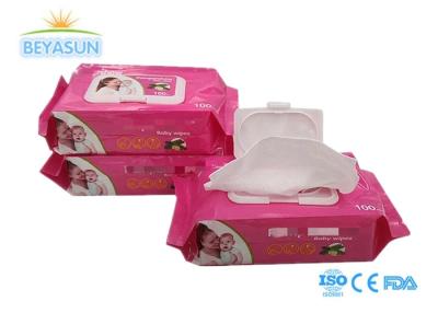 China Flushable Antibacterial Baby Wet Wipes 15x20cm OEM Cotton Cleaning Cloth 99.999% Efficacy for sale