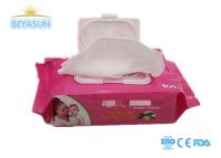 China Flushable Antibacterial Baby Wet Wipes 15x20cm OEM Cotton Cleaning Cloth 99.999% Efficacy for sale