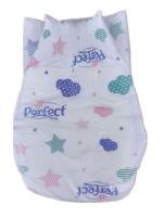 China Eco Friendly Biodegradable PERFECT  Fiber Disposable Infant Baby Diapers 3D Embossed Soft Cover for sale