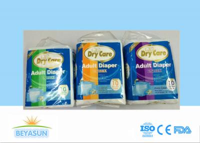 China Wholesale DRY CARE Disposable Adult Diapers ISO CE Certified Sizes M L XL 10pcs per Pack for sale