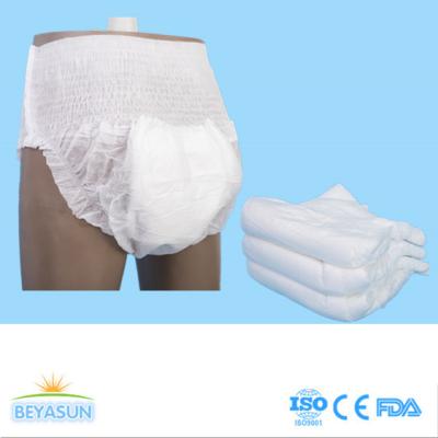 China Pulp Sleepy Adult Disposable Diaper Pants Economy Incontinence Underwear 1000ml Absorbency for sale