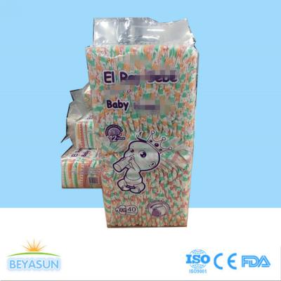 China Baby Nono Infant Diapers S M L XL XXL Super Absorbent Cottony Topsheet 165000pcs per 20FT for sale