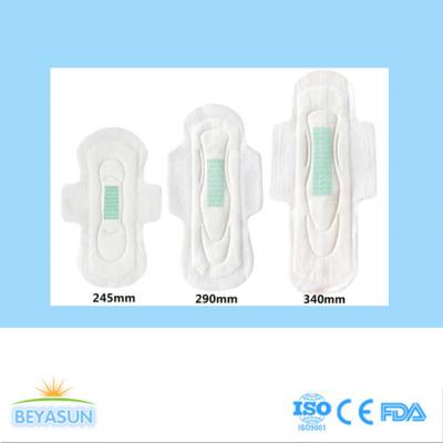 China Negative Ion Sanitary Pads 245mm 275mm 330mm Anion Care Soft Absorption 8 Layers for sale