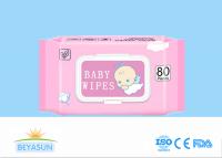 China Alcohol Free Unscented Baby Wet Wipes 150x200mm 100 Sheets Per Bag Pure Water for sale