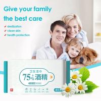 China 40gsm Spunlace 10 Count Baby Hand Sanitizing Wipes 75% Alcohol Formula Wash Free Disposable for sale