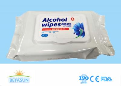 China 75% Alcohol Disinfectant Wet Wipes 15x20cm Hospital Grade for Coronavirus Protection for sale