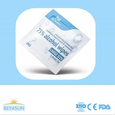 China Hospital Grade Custom Antiseptic Disinfectant Wet Wipes 70% Isopropyl Alcohol 12x15cm for sale