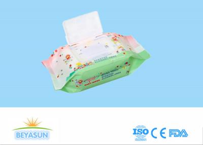 China Ultra Soft Baby Wet Wipe 15x20cm Private Label Non Alcohol Disposable 45gsm for sale