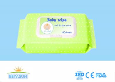 China 100 Pcs Biodegradable Baby Wet Wipes CE ISO Certified Alcohol Free pH 5.5 for sale