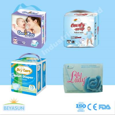 China Custom Baby Diapers 39x28cm to 50x32cm with 700-900ml Absorption Capacity for European Market for sale
