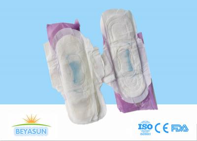 China Organic Bamboo Cotton Disposable Sanitary Napkins 240mm 260mm 285mm Ultra Thin Wings for sale