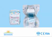 China Chlorine Free Elastic Waistband Disposable Baby Diapers 480ml Absorbent NB-XXL for sale