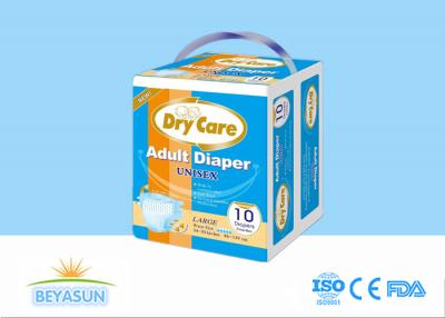China SGS Certified Skin Friendly Adult Disposable Diapers 95-110g with 3D Leakproof Edge for sale