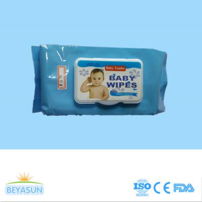 China Customized Alcohol-Free Baby Wipes 45gsm Weight 20×15cm Size Disposable Wet Wipes for Restaurant and Family Use for sale