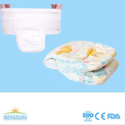 China Frontal PP Tape Baby Pull Up Pants with Colorful Tissue Waist Tape 360° Elastic Waistband for sale
