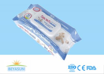 China Disposable Baby Wet Wipes 80 Count 15x20cm 99.9% Pure Water Flushable for Chile Market for sale