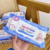 China Disposable Baby Wet Wipes 80 Count 15x20cm 99.9% Pure Water Flushable for Chile Market for sale