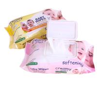 China 100% Biodegradable Flushable Baby Wipes 80pcs with Custom Sizes 15-20cm and Multiple Packaging Options for sale
