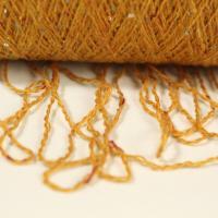 China Colored Sequin Yarn 3MM + 6MM Wool Blends Knitting Yarns Crochet Thread for sale