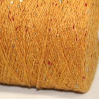 China Colored Sequin Yarn 3MM + 6MM Wool Blends Knitting Yarns Crochet Thread for sale