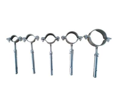 China 304 Stainless Steel Pipe Support Bracket Polished Surface GB Standard Industrial Pipeline Fixing for sale