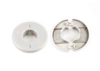 China Split Plastic Pipe Escutcheon Sleeve Decorative Cover for Wall Through Pipe for sale