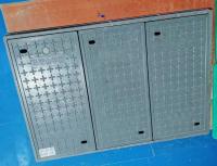 China 3-Compartment SMC Composite Water Meter Enclosure for Municipal Use for sale