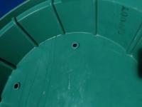 China 700mm Round SMC Composite Invisible Grass Planter Manhole Cover with Anti-Slip Surface for sale