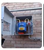 China Anti-Aging SMC Single Gas Meter Box with Smooth Surface & ISO Certification for sale