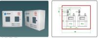 China High-Strength 2-Gang SMC Gas Meter Box with Lock & ISO9001 for sale