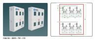 China Heavy-Duty 6-Unit SMC Gas Meter Box with Reinforced Frame and Safety Certification for sale