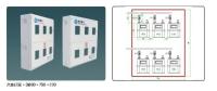 China Heavy-Duty 6-Unit SMC Gas Meter Box with Reinforced Frame and Safety Certification for sale
