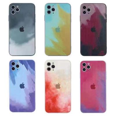 China Rainbow Ink Soft Silicone Cover For IPhone 12 Pro Max for sale