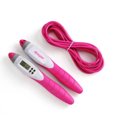 China Adjustable Bearing Skipping Rope with Digital Counter 300cm Rope for Fitness Training Gym Custom Logo ASCJ-01 for sale