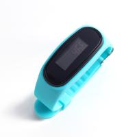 China EU Standard White Simple Pedometer Bracelet With Long Distance Tracking for sale
