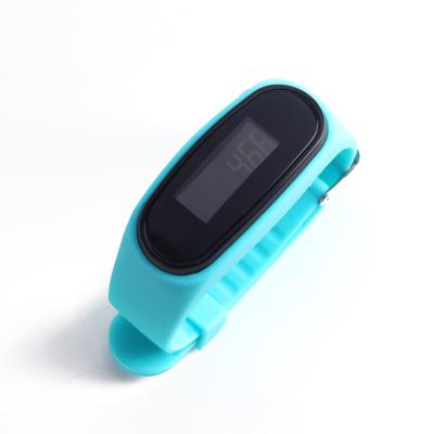 China Unisex Silica Gel Pedometer Watch Wristband Style Step Counter 999999 Steps for sale