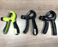 China Adjustable Grip Trainer 18x10x9cm Hand Strengthener Portable Metal Silicone Arm Exercise for sale