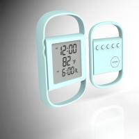 China Convenient Snooze Function Digital Travel Alarm Clock With Big LCD Display for sale