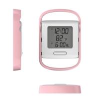 China Mini LCD Digital Alarm Clock 45g ABS Bedside Clock for Travel Home Custom Colors for sale