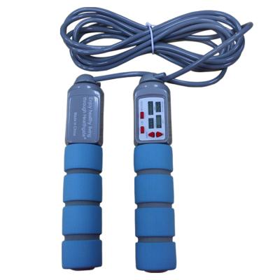 China Digital Skipping Rope with ABS Handle 300cm Rope Loop Counter Up to 9999 for Home Fitness Weight Loss Blue for sale
