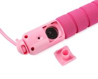 China Custom Pink Jump Rope 180g Weight with Loop Counter up to 9999 for Fitness Exercise for sale