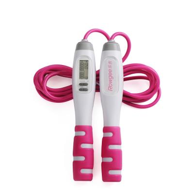 China Fitness Jump Rope 2.8m with Turn Count and Time Setting ASJ-01 Pink for Home Gym for sale