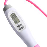 China Fitness Jump Rope 2.8m with Turn Count and Time Setting ASJ-01 Pink for Home Gym for sale