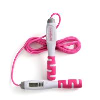 China KSX-LS07 Digital Jump Rope Tangle Free Soft Beaded Rope 2600mm Adjustable Length Wavy Handle for Fitness for sale