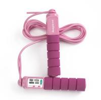 China Digital Skipping Jump Rope with Loop Counter up to 9999 300cm Rope Pink Black for sale