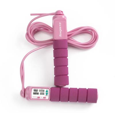 China Digital Skipping Jump Rope with Loop Counter up to 9999 300cm Rope Pink Black for sale