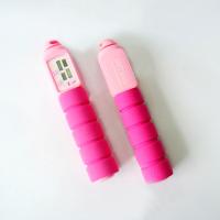 China Digital Jump Rope with Counter 300cm Rope Pink Fitness Skipping Rope for Women Gym Workout for sale