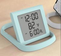 China Convenient Snooze Function Digital Travel Alarm Clock With Big LCD Display for sale